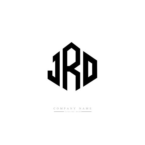 Jro Letter Logo Design With Polygon Shape Jro Polygon And Cube Shape