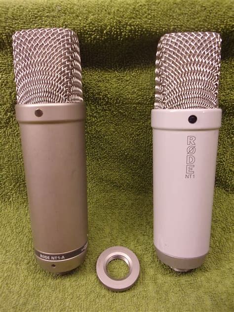 RODE NT-1 and NT-1A pair, grey & silver, work perfectly, | Reverb