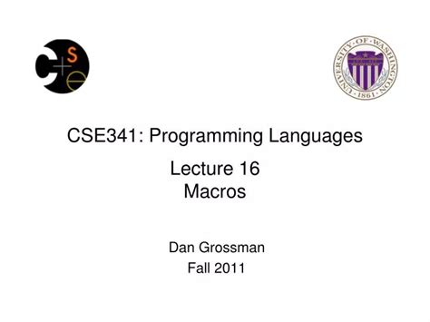 Ppt Cse341 Programming Languages Lecture 16 Macros Powerpoint