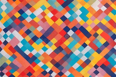 An Interlocking Pattern Of Multi Colored Hues That Stretch Across A Seamless Horizon Generated