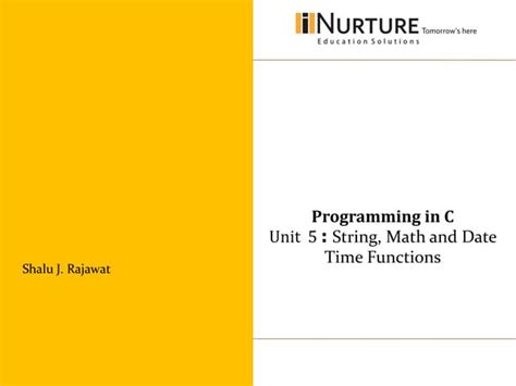 Unit 5 String Math Date Time Ai Presentation Ppt
