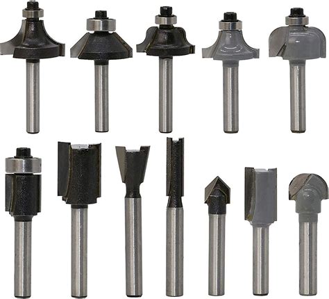 Amazon Com DLLTEC Qinlu CNC Router Bits Mm Wood Cutter Carbide Shank Router Bit Set Trimming