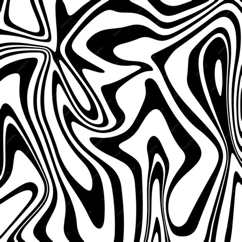 Premium Photo Abstract Wave Concept Black And White Illustration