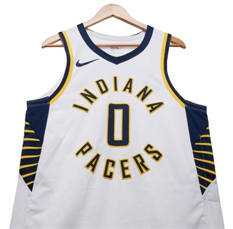 Tyrese Haliburton Indiana Pacers 2023 2024 Game Worn Association Edition Jersey Double Double 43