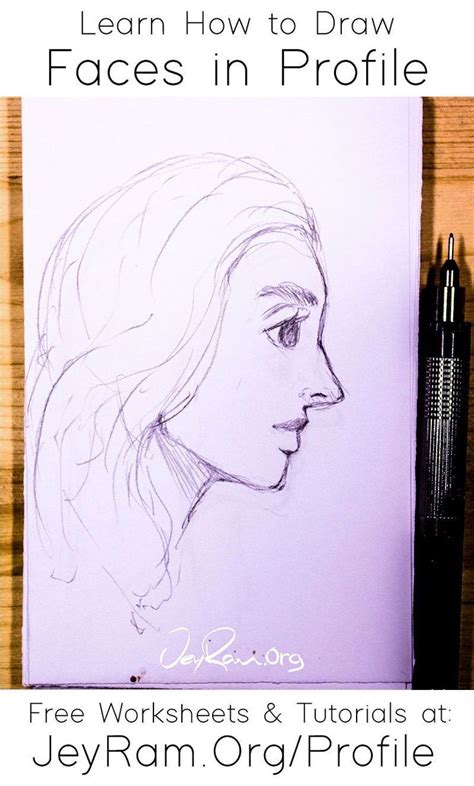 How To Draw Faces Side View Free Worksheet Tutorial JeyRam Art