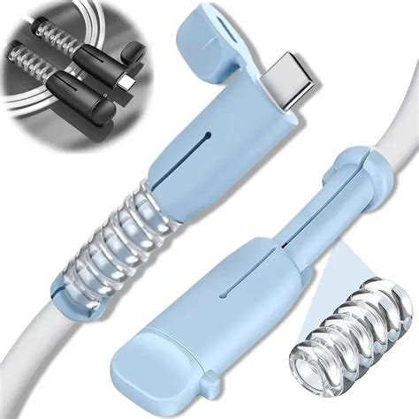 Силиконовая защита для намотки кабеля USB Type C, защита от разрыва ...