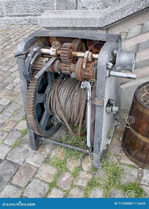 Anchor Windlass Stock Image Image Of Drop Forward Mooring 71228009