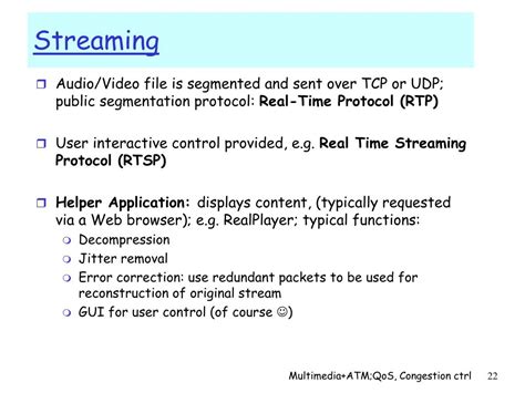 Ppt Chapter 7 Atm 3 4 5 Multimedia Networking Qos Congestion