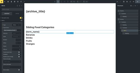 Sibling Terms Bricks Query Loop Brickslabs