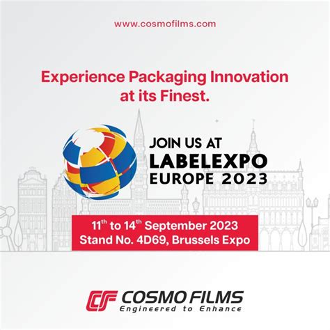 Cosmo Films On Linkedin Labelexpo Cosmofilms Cosmolaminationfilms Manufacturing…