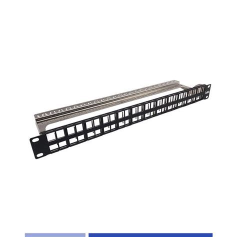 1u 48 Port Modular Patch Panel Shielded Cat6cat6a Jack 48 Port Fiber Patch Panel