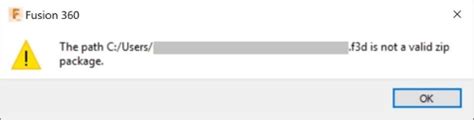 the path [ ] is not a valid zip package when trying to open save