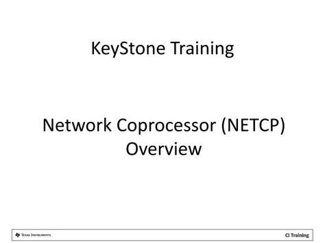 Ppt Network Coprocessor Netcp Overview Powerpoint Presentation Free Download Id2391733
