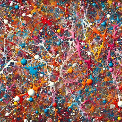 Abstract Expressionism Random Colors And Patterns Stock Illustration Illustration Of Fractal