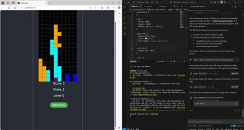 Built My First Tetris Game In Reactjs In 15 Min With Windsurf Codeium
