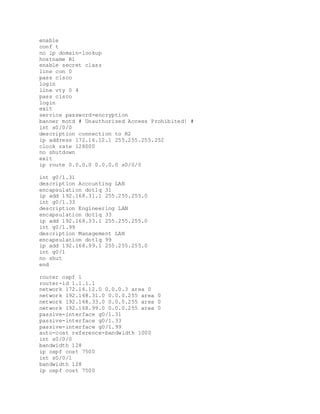 Basic Cisco Router Config PDF