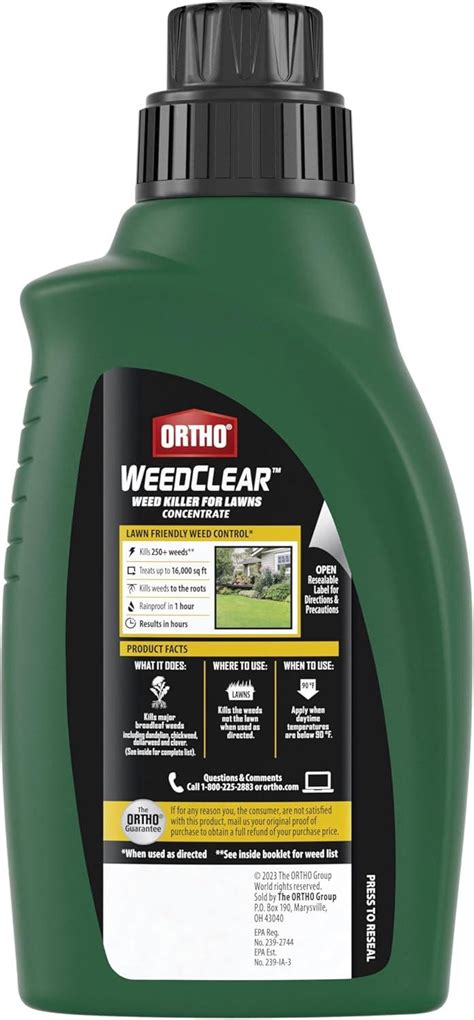 Ortho Weedclear Weed Killer For Lawns With Comfort Wand Kills More