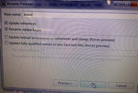 Eclipse Some Questions About Rename A Package Which Is In The Gen