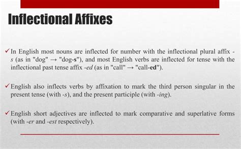 Derivational Vs Inflectional Morphology Pptx Geology Science