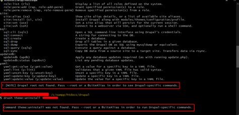 Commerce Command Themeuninstall Was Not Found Pass Root Or A