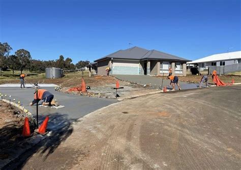 Driveway In Toowoomba Griffiths Concrete Construction Services