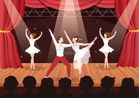 발레 또는 발레리나 일러스트레이션 일러스트 무료 다운로드 Lovepik