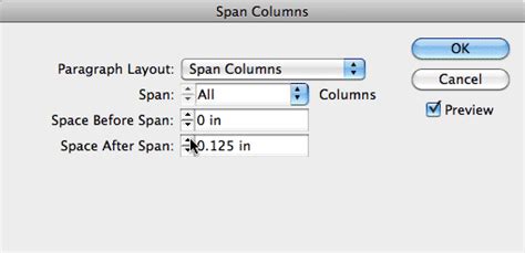 Spanning Your Indesign Headline Across Multiple Columns Of Text The