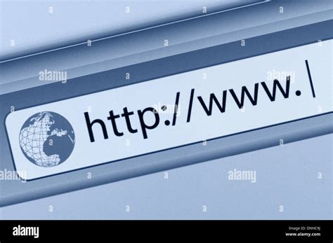 Closeup Of Address Bar Of Web Browser Stock Photo Alamy