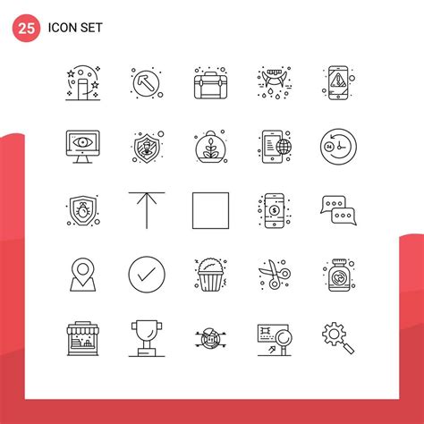 25 Thematic Vector Lines And Editable Symbols Of Error Vampire Bag