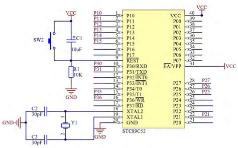 The Minimum System Circuit Diagram Download Scientific Diagram