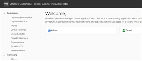 Getting Started With VROPs Tenant App For VCloud Director X