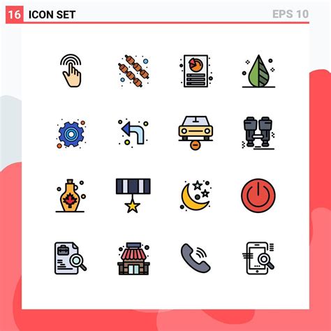 16 Creative Icons Modern Signs And Symbols Of Gear Tool Analysis Invert Color Editable Creative