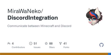 github mirawaneko discordintegration communicate between minecraft and discord