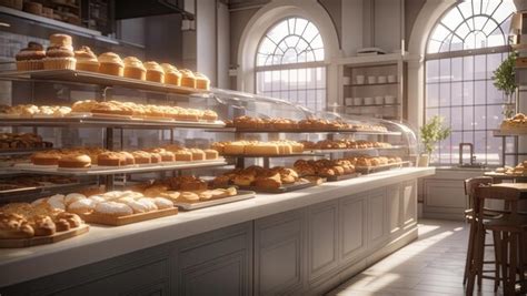 Premium AI Image Bakery Delights A Photorealistic Display In Unreal Engine