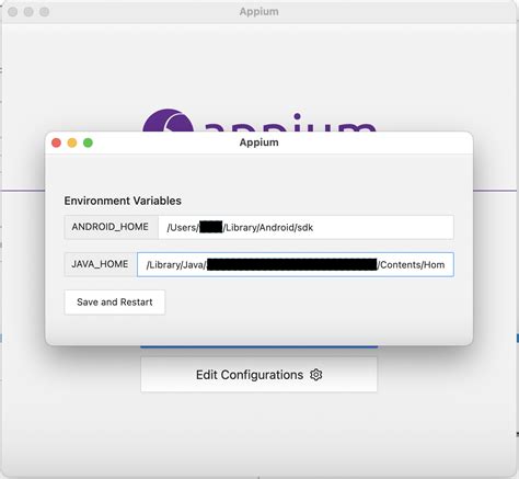 Error Trying Run Programmatically Appium Neither ANDROID HOME Nor