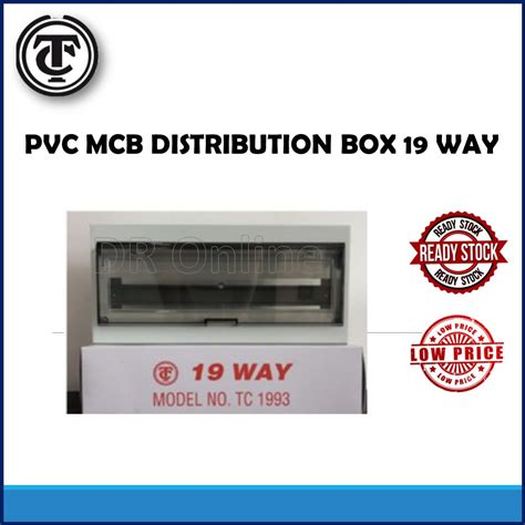 Tc Mcb Pvc Db Box Mcb Distribution Box 14 Way 19way Pvc Shopee Malaysia