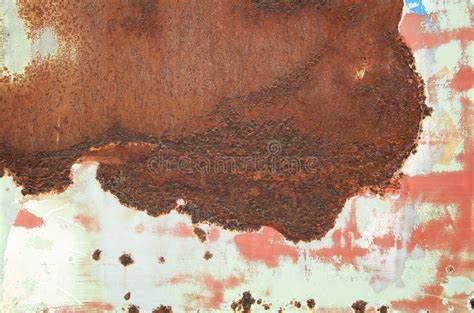 Rust Metal And Paint For Texture And Background Stock Image Image Of Decorative Brushed