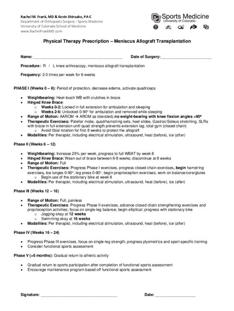 Fillable Online Cartilage Restoration Femoral Condyle And Meniscus Fax Email Print Pdffiller