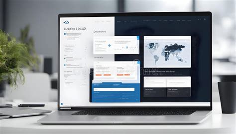 A Sleek Modern Workspace Featuring An Open Code Editor On A State Of The Art Laptop With
