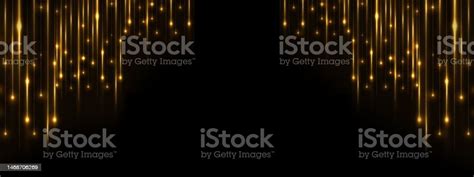 블랙과 골든 로얄 어워드 그래픽 배경 조명 우아한 빛 현대 템플릿입니다 공간 떨어지는 별 입자 회사 템플릿입니다 고급 인증서 배너 Nomination에 대한 스톡 사진 및