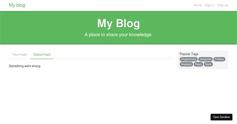 My Blog Codesandbox