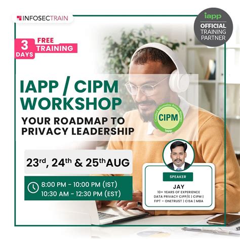 Infosec Train On Linkedin Iapp Dataprivacy Cipm Compliance Privacy Management Webinar…