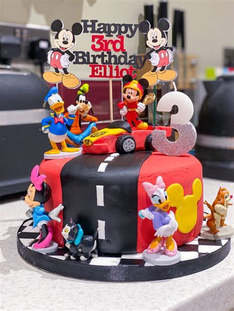 Mickey Mouse Racing Cake Mickey Cakes Mickey Mouse Birthday Cake