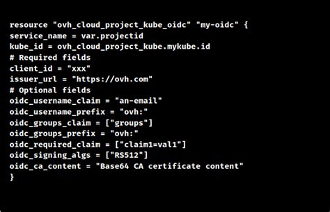 Ovh Kubernetes Oidc Setup Guide