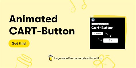 animated cart button buymeacoffee