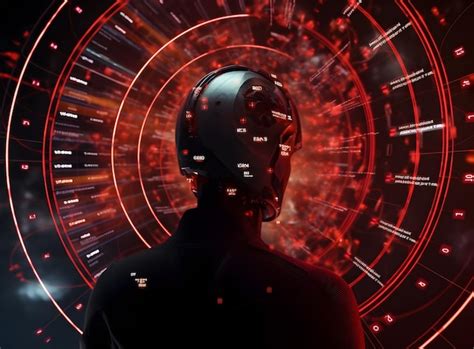 Premium Photo Humaninterfaceconceptsetindarkredanddifferent