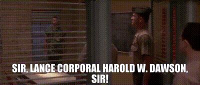 Yarn Sir Lance Corporal Harold W Dawson Sir A Few Good Men