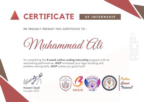 Muhammad Ali Gohar On Linkedin Aicp Internship Coding Programming Cpp Python