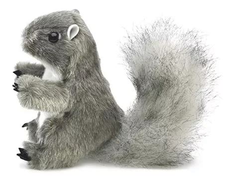 Mini Fantoche Folkmanis Grey Squirrel Mercadolivre