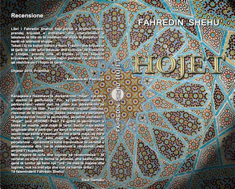 Fahredin Shehu On Linkedin Fahredin Shehu “hojet” Pjesë Nga Romani